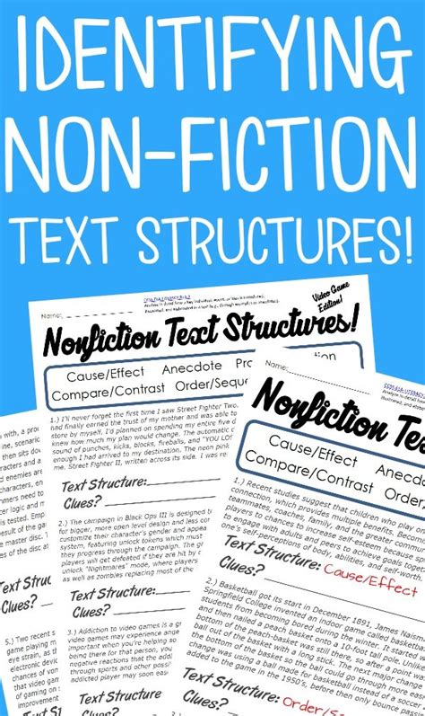 Identifying Text Structure Answer Key Rose Pdf