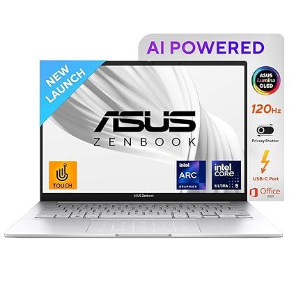 ASUS Zenbook K OLED Touch Hz Intel Core Ultra H GHz AI Boost NPU Thin