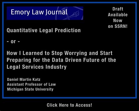 Quantitative Legal Prediction { Draft Of Paper Available On Ssrn