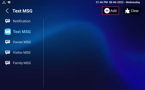 Intercom Message Setting