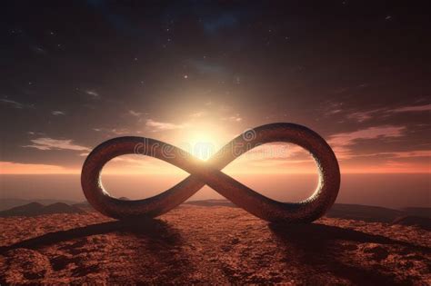 Infinity Loop With The Infinity Sign Appearing To Continue Forever Stock Illustration