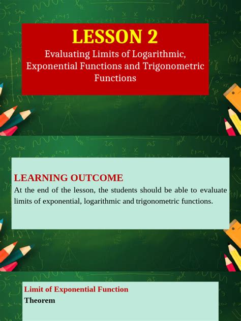 Lms Week 2 Calc 1034 Limit Of Transcendental Functions Pdf Exponential Function Logarithm