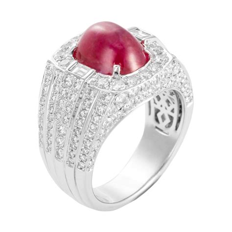 18 Karat White Gold 6 85 Carat Ruby And Diamond Eternity Band Ring For Sale At 1stdibs