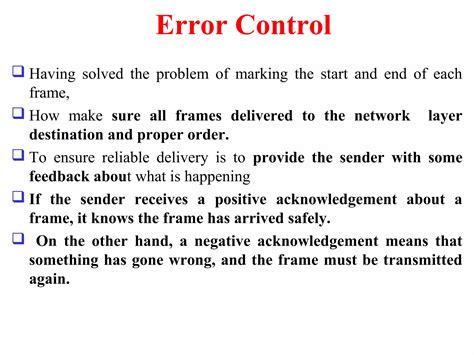 Chapter Data Link Layer PPT