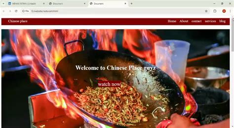 Mehak Fatima On Linkedin I Have Made A Short Home Page Template Of A Resturant Website Just For