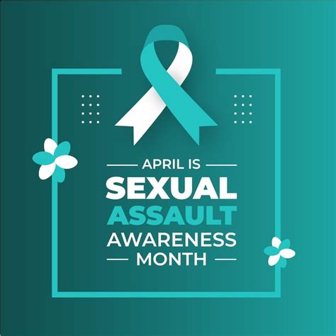 Premium Vector Sexual Assault Awareness Month Background Or Banner