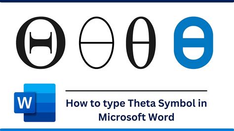 How To Type Theta Symbol In Microsoft Word Youtube