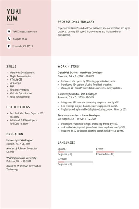 Python Developer Resume Examples And Templates 2025