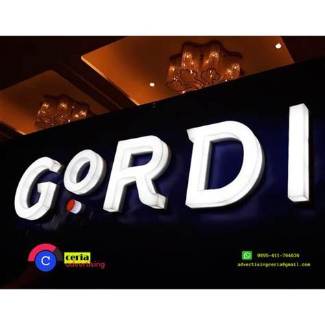 Jual Huruf Timbul Acrylic Led Signage Acrylic Led Lettersign Led