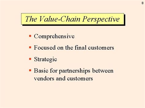 Chapter 5 Value Chain Analysis And Activitybased Management