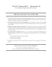 Hw Babes Pdf CS Spring Homework Due Thursday April Th At Am