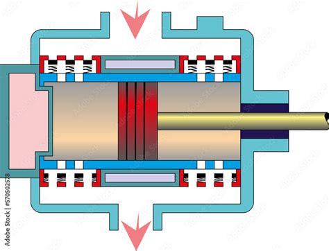 Piston Compressor Stock Illustration Adobe Stock