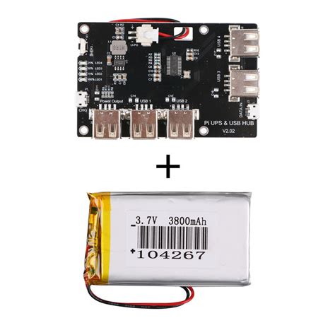 Raspberry Pi Supply Module With 3800mah Lithium Battery For Raspberry