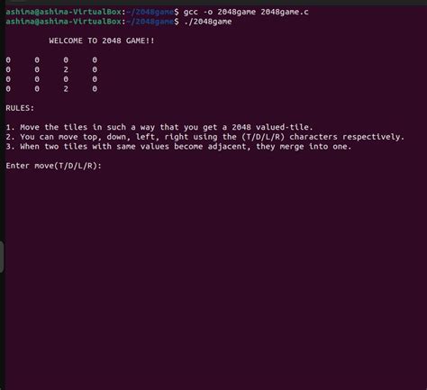 Created A New 2048 Game Using C Programming Ashima Bathla Posted On