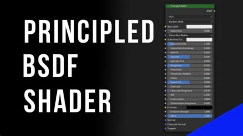 The Principled BSDF Shader In Blender Brandon S Drawings