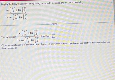 Solved Simplify The Following Expression By Using Chegg