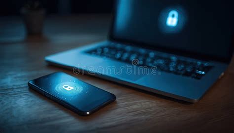 Enhanced Data Security With Multi Factor Authentication Using Mobile Smartphone And Laptop Stock