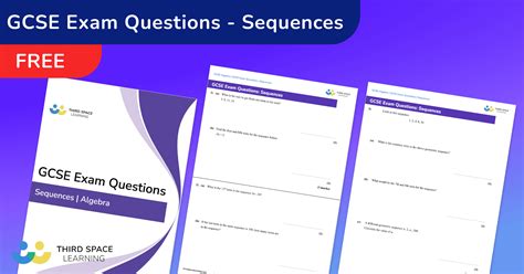 Sequences Exam Questions Gcse Maths Free