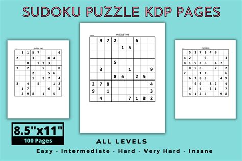 Sudoku Puzzle For Adults Kdp Interior Graphic By Digital Creative · Creative Fabrica