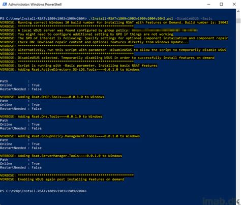 Deploy Rsat Remote Server Administration Tools For Windows 10 V20h2