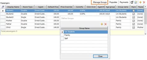 Manage Groups Tourwriter Knowledge Base