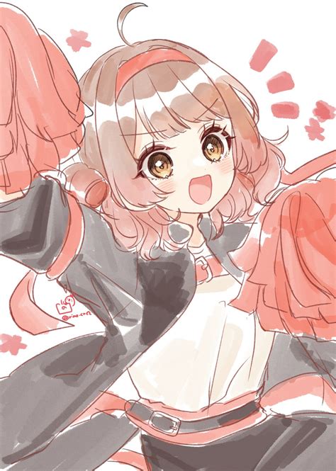 Safebooru 1girl D Ahoge Arm Up Black Jacket Black Skirt Blush