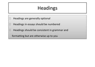MLA Paper Format PPT