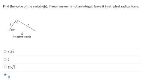 Answered Find The Value Of The Variables If Bartleby