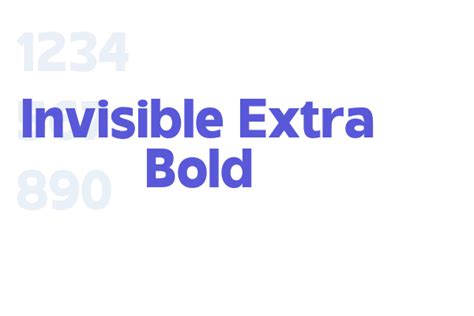 Invisible Extra Bold Font Free Download Now