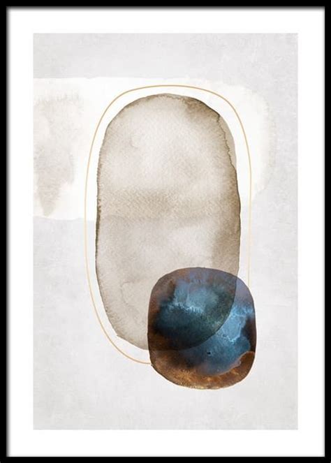 Golden Abstract No2 Poster Online Wall Art Modern Art Prints Gold Poster