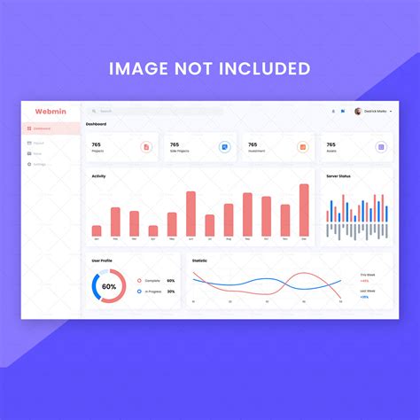 návrh šablony webové stránky uživatelského rozhraní red dashboard