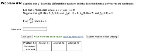solved problem 4 suppose that f is a twice differentiable