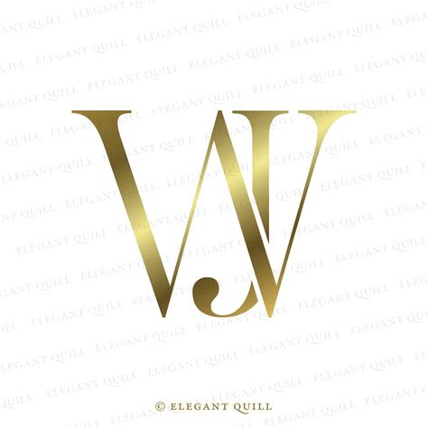 Wedding Monogram Jw Initials Logo Monogram Wedding Initials Logo Initials