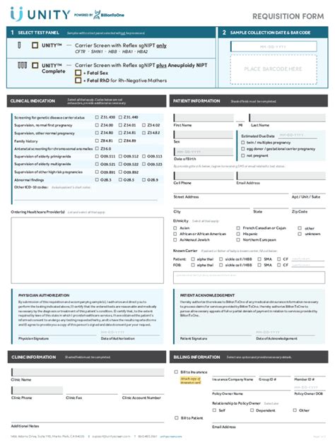 Fillable Online Bto Unity Complete Requisition Form Non Fillable Fax