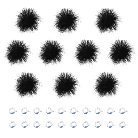 10x Mini Microphone Furry Windscreen Camera Mic Wind Muff Wind Cover Filter £909 Picclick Uk
