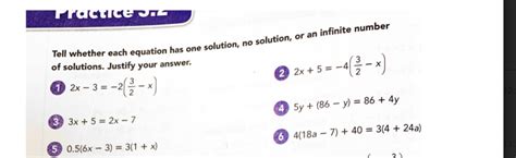 Answered R Whether Each Equation Has One Bartleby