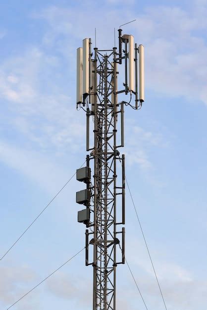 Premium Photo Cellular Base Station With Panel Antennas