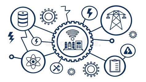 Power Grid Network Diagram Energy Infrastructure Electricity