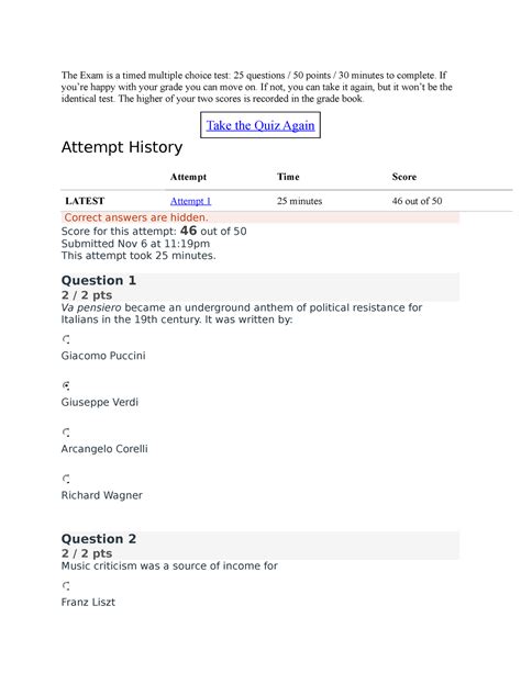 Unit 6 Exam Unit 6 Exam The Exam Is A Timed Multiple Choice Test