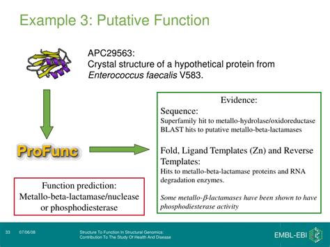Ppt Protein Function Prediction From Structure In Structural Genomics Powerpoint Presentation