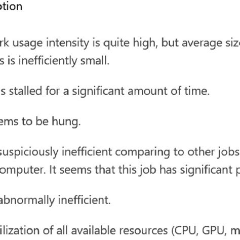 A List Of The Most Common Performance Issues Detected For Considered