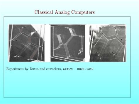 A Friendly Introduction To Quantum Computation Analog Computers With