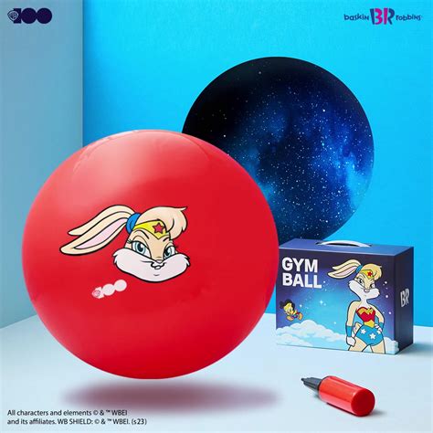 Baskin Robbins 루니툰즈 짐볼 굿즈 매장에서 만나요 건강하고 더 힘차게 나아갈