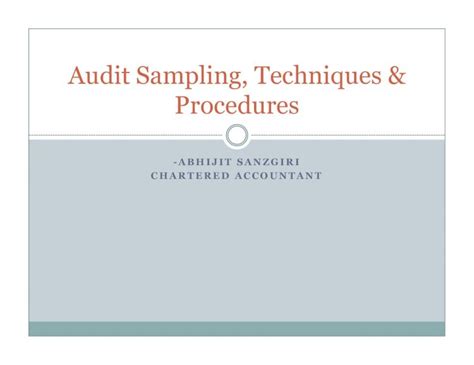 Pdf Audit Sampling Techniques And Procedures Wirc · Pdf Fileaudit Sampling Applying Audit Pdf Audit Sampling Techniques And Procedures Wirc · Pdf Fileaudit Sampling Applying Audit