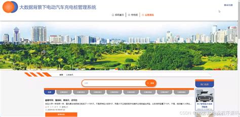 2025毕设springboot大数据背景下电动汽车充电桩管理系统源码 论文 csdn博客