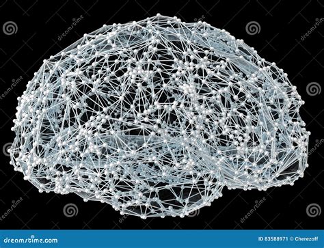 Abstract Brain Network Connection Background Stock Illustration Illustration Of Internet