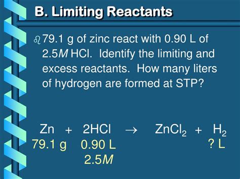 Ppt Ii Limiting Reactants Powerpoint Presentation Free Download Id 3593492