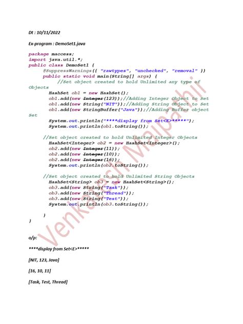 Class Running Notes 10th Nov Pdf Constructor Object Oriented Programming Programming