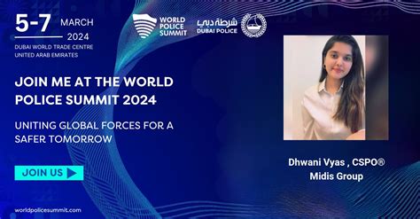Dhwani Vyas Cspo® On Linkedin World Police Summit