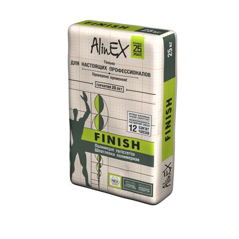 Финишная полимерная шпатлевка АlinEX «FINISH» - Сухие строительные ...